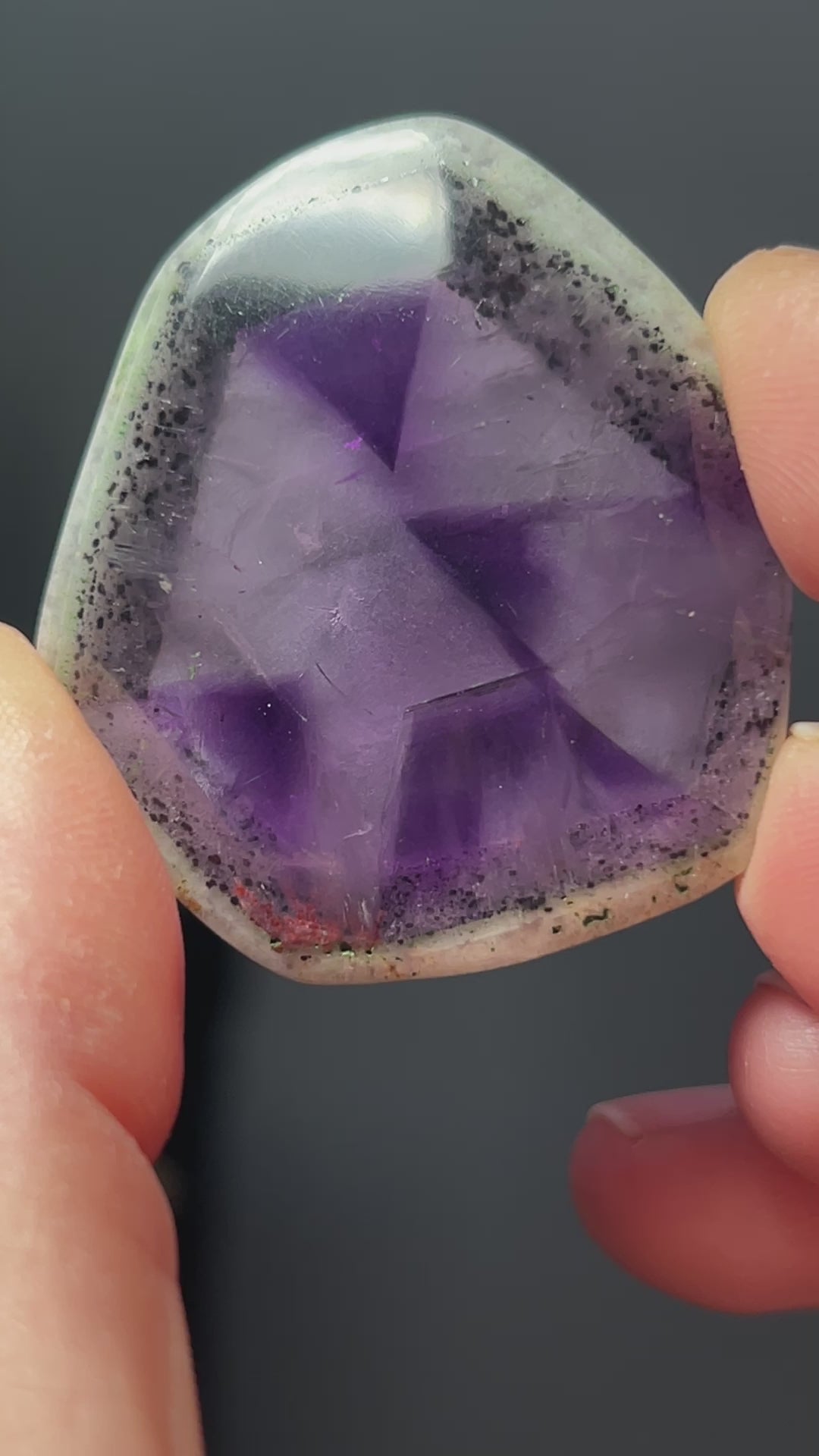 TRAPICHE AMETHYST SLICE FROM INDIA – Secret Stone Society